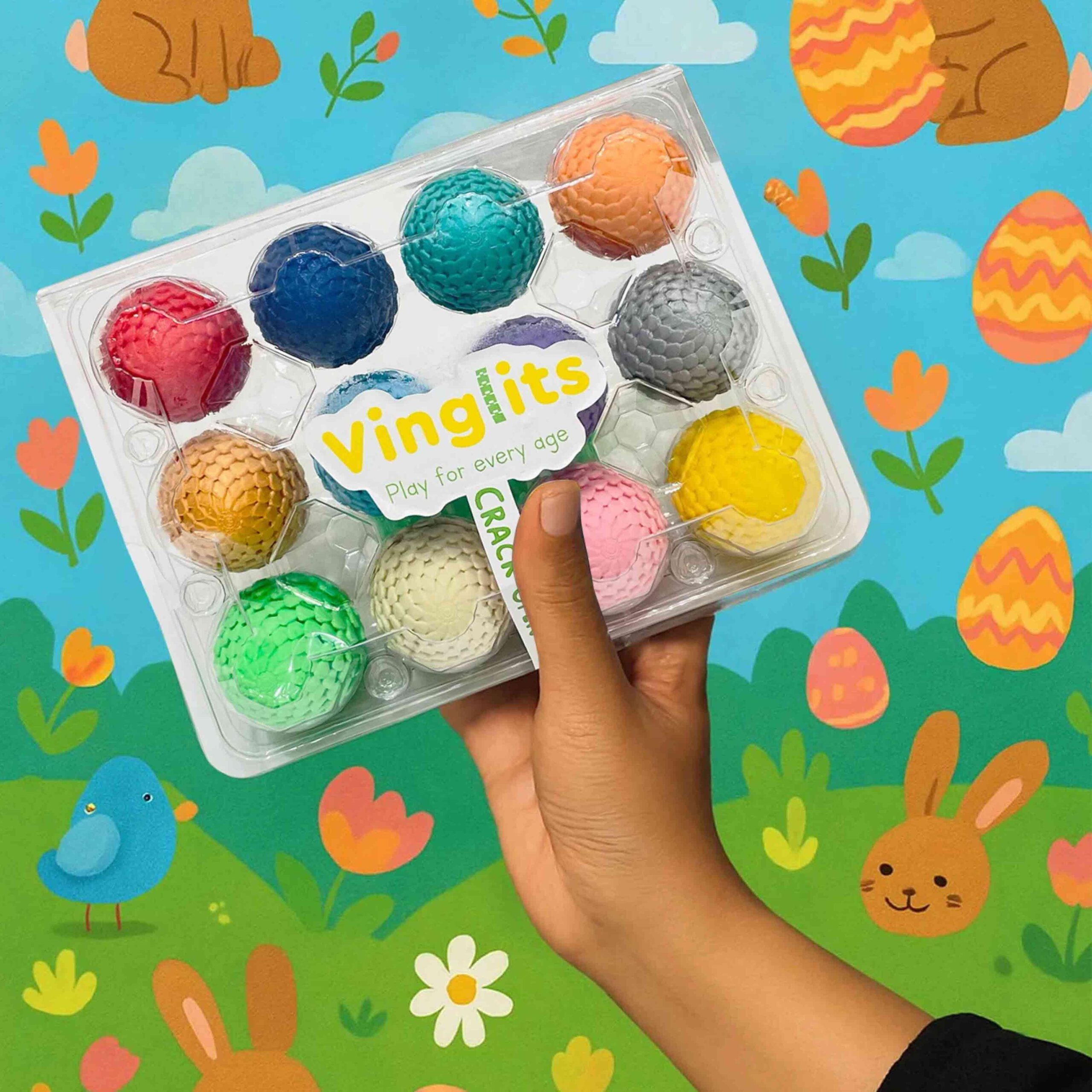 Easter Eggs Pack of 12 – 1 Golden Egg, 1 Silver Egg | Vinglits